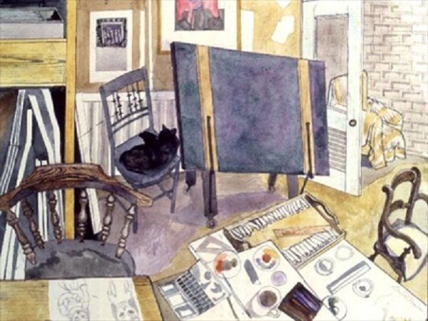 La gata Emma Nelson y el pintor Edward Bawden – Gatos y Respeto