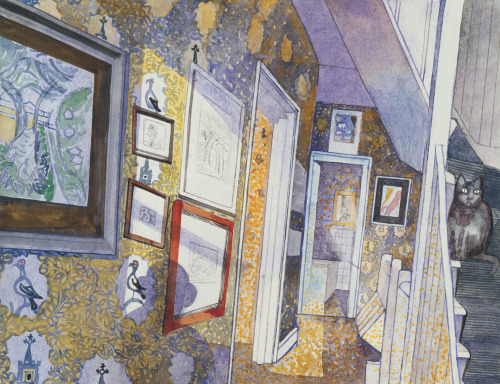 La gata Emma Nelson y el pintor Edward Bawden – Gatos y Respeto